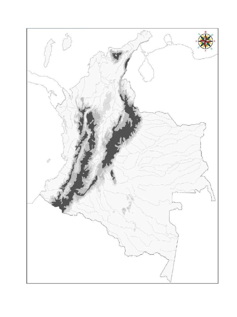 Mapa Fisico de Colombia | PDF