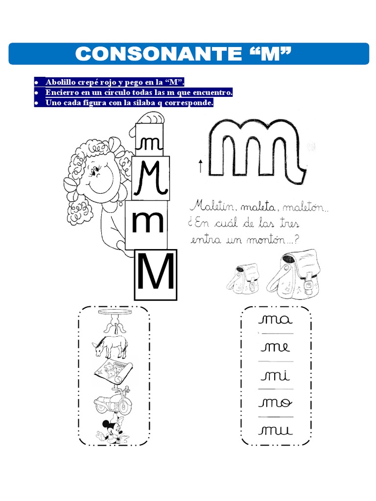 Actividades educativas con la letra "m" | PDF