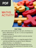 Maths Activity Class 12 | PDF | Logarithm | Cartesian Coordinate System