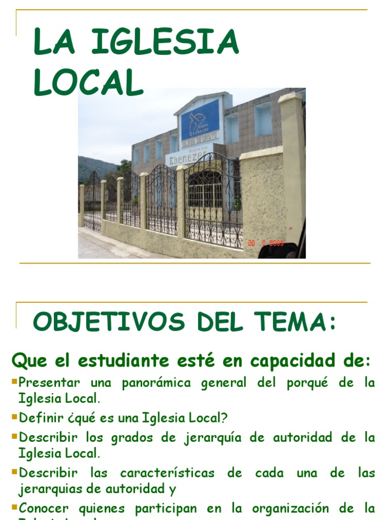 La Iglesia Local | PDF | Creencia religiosa y doctrina | Familias denominacionales cristianas