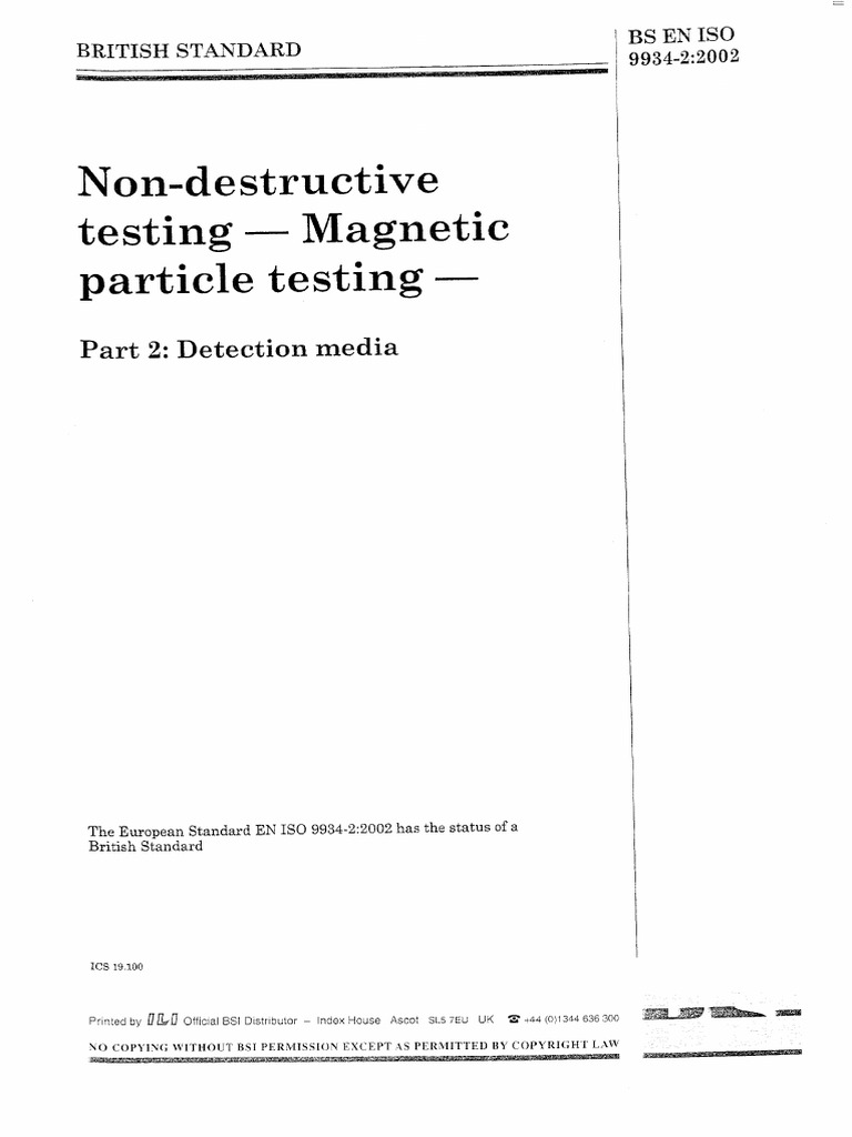 BS en Iso 9934-2-2002 | PDF