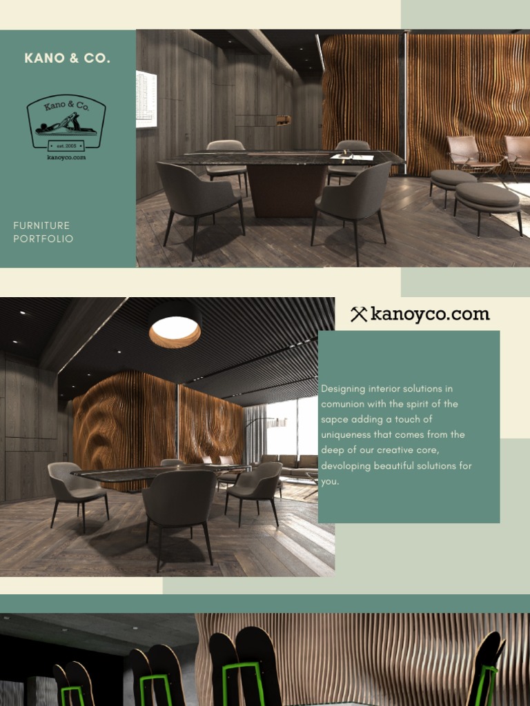 Kano & Co. Furniture Design Portfolio | PDF