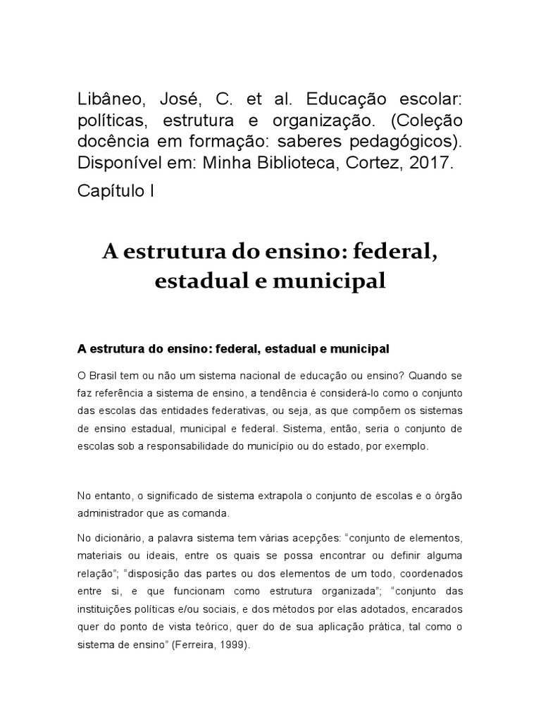 Libâneo | PDF | Pedagogia | Sociedade