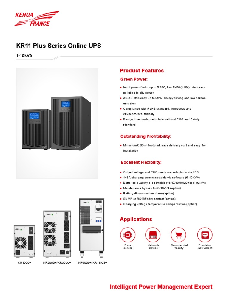 Kehua UPS Brochure KR11 1 10kVA | PDF