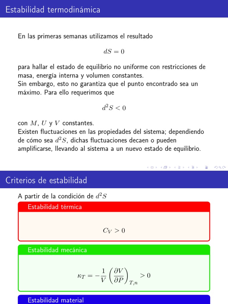 Estabilidad LL | PDF | Energía libre de Gibbs | Física