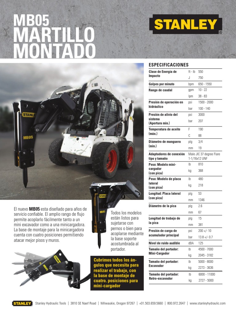 Stanley MB05 Hammer Specifications | PDF