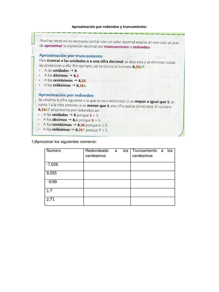 Clase 14 Aproximación Por Redondeo y Truncamiento | PDF