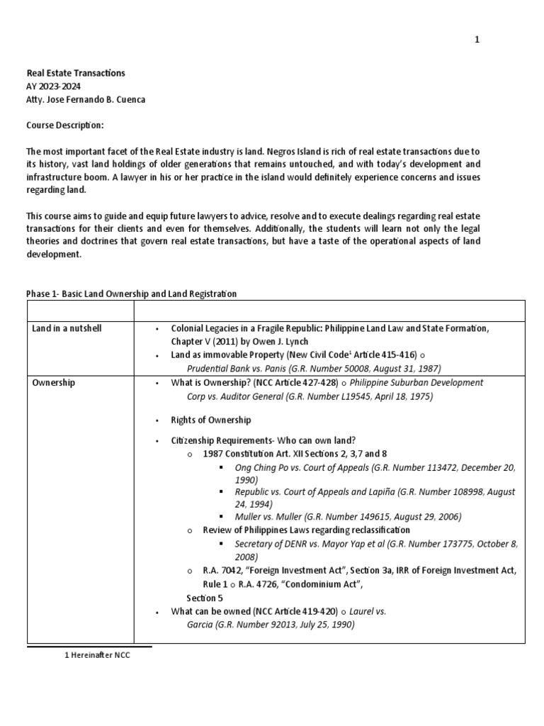 RET Syllabus Phase 1 and 2 | PDF
