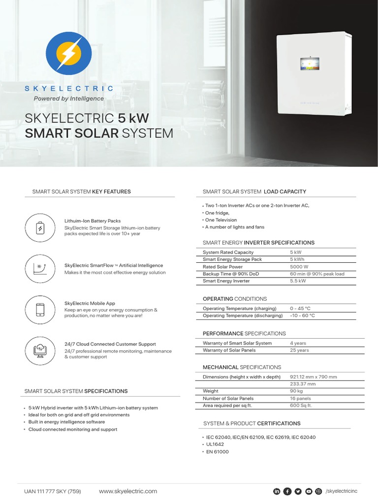 Data Sheets - 5 KW To 30 Kwhahahha8484884 | PDF | Solar Power ...