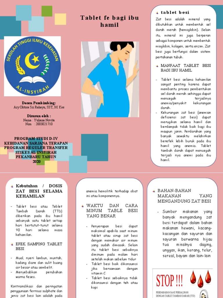 Leaflet Tablet Tambah Darah | PDF Leaflet Tablet Tambah Darah | PDF