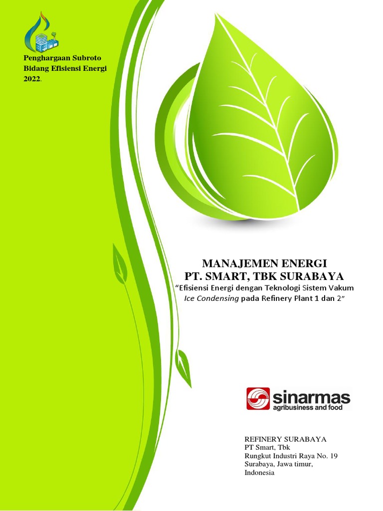 Soebroto Award 2022 PT SMART, TBK Surabaya | PDF