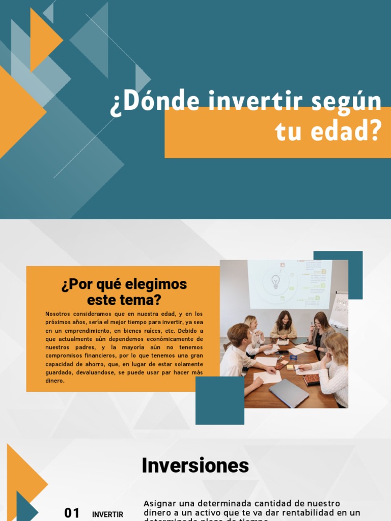 ¿Dónde Invertir Según Tu Edad | PDF | Inversiones | Bienes raíces