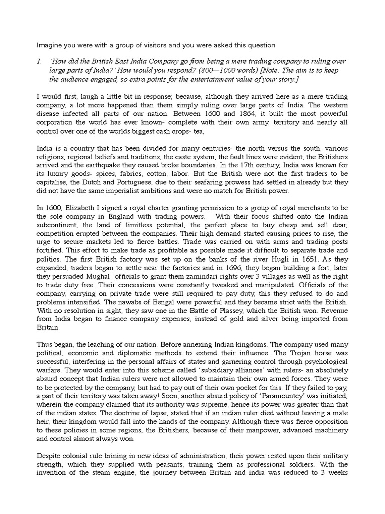 Storytrails Essays | PDF | British Empire | East India Company