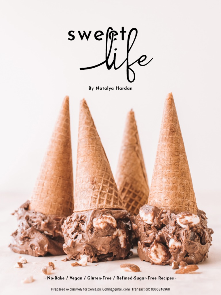 No-Bake Vegan Ice Cream Recipes | PDF | Diet & Nutrition | Sugar