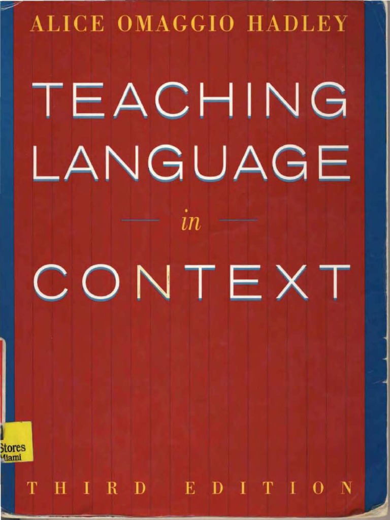 Teaching Language in Context | PDF | Second Language Acquisition ...