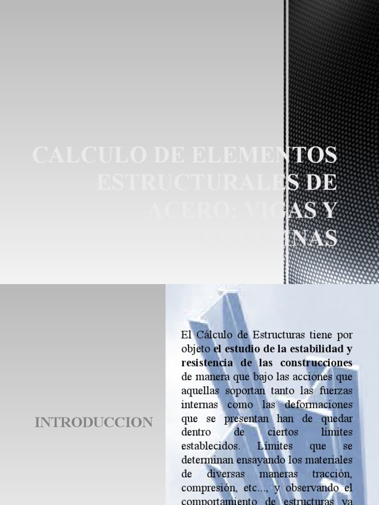 Calculo de Estructuras de Acero | PDF | Viga (Estructura) | Ingeniería ...