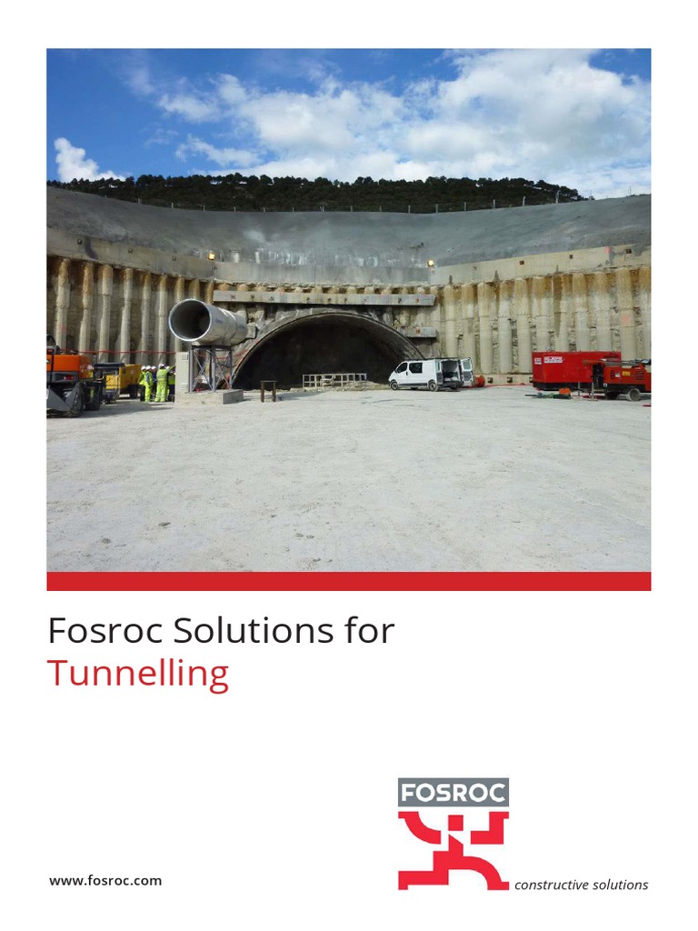 Fosroc Tunnelling Solutions Overview | PDF | Concrete | Tunnel