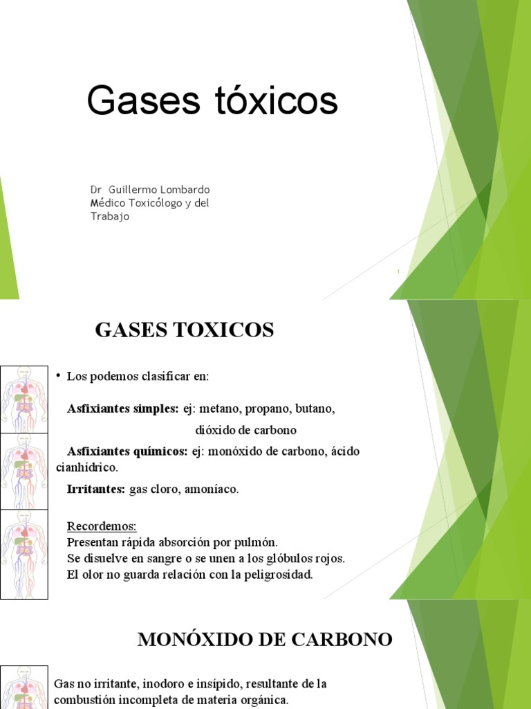 1 - Gases Tóxicos | Descargar gratis PDF | Amoníaco | Dióxido de carbono