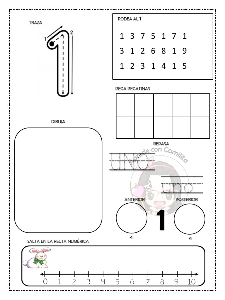 Numero Del Dia Del 1 Al 10 | PDF