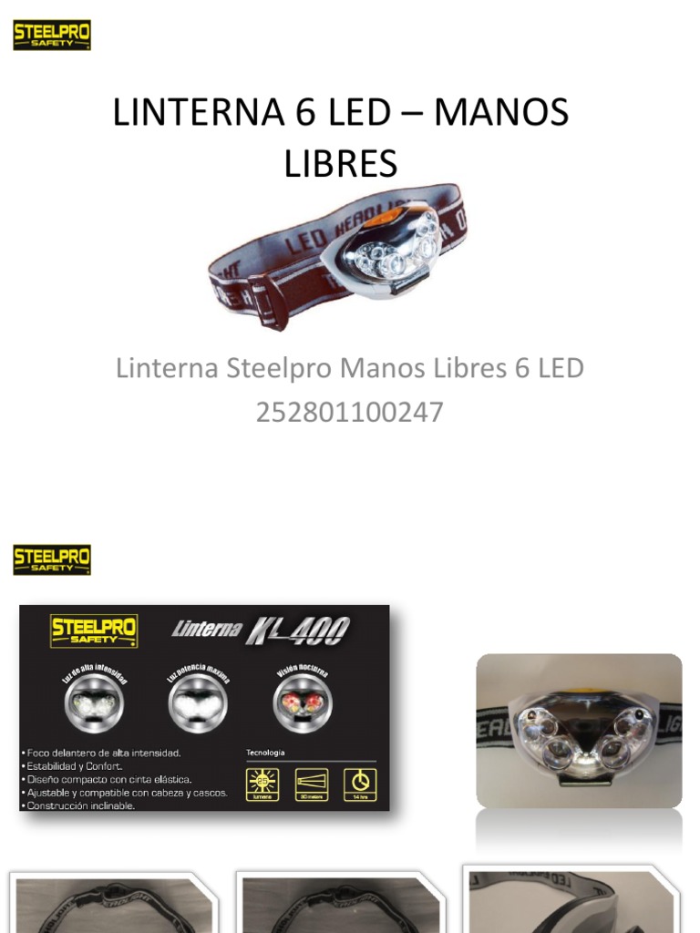 Linterna LED Ajustable Manos Libres | PDF