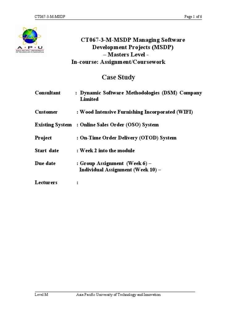 Assignment Question | PDF | Project Management | Methodology