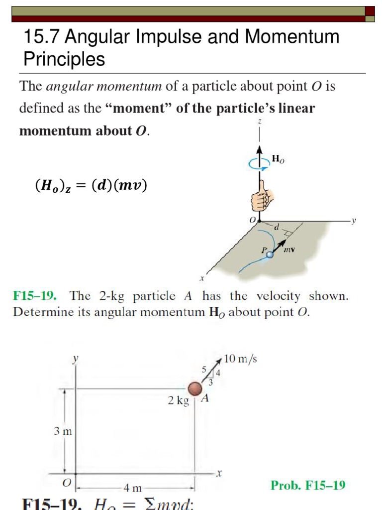 Kinetics of Particles - Angular Impulse and Momentum | PDF