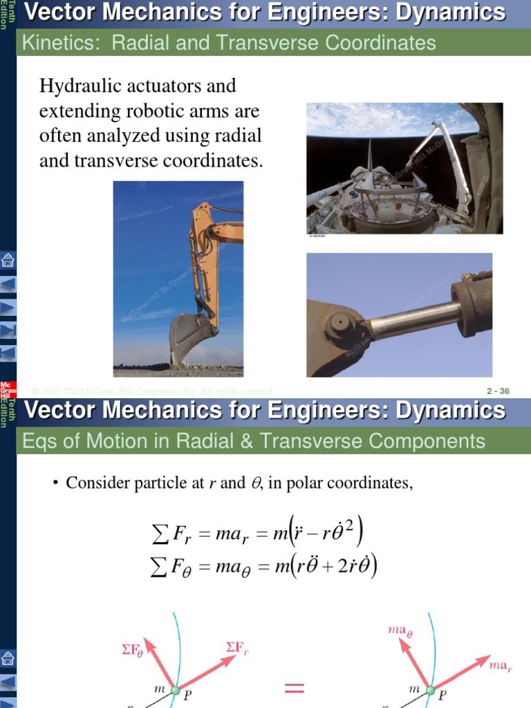 Force & Acceleration - Radial & Transverse Coordinates | PDF