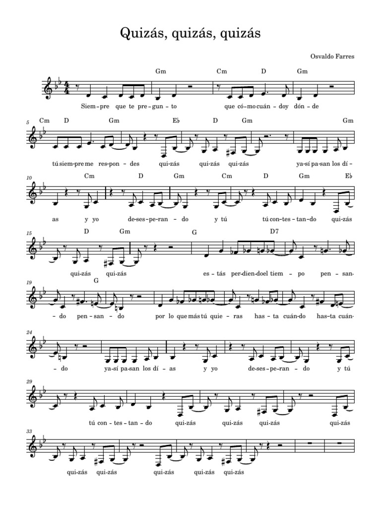 Quizás, Quizás, Quizás | PDF