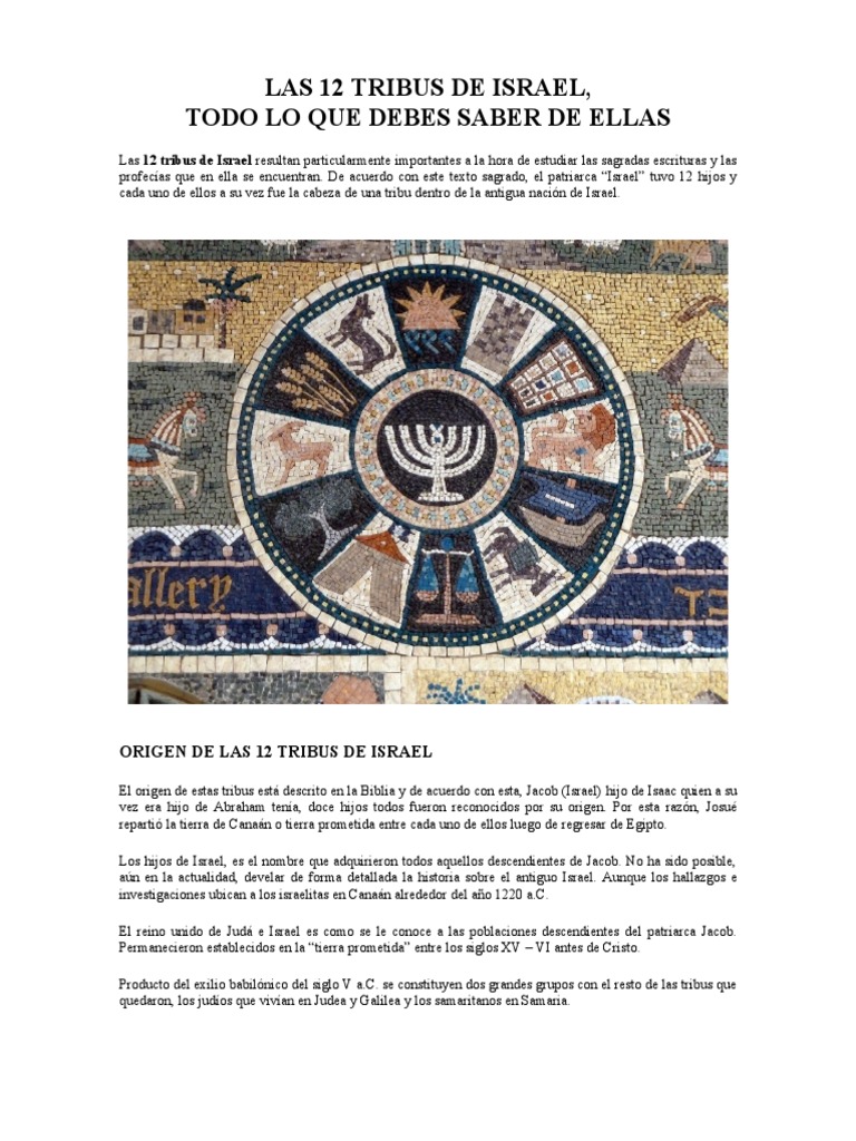 Las 12 Tribus de Israel | PDF | Israel | Política mundial