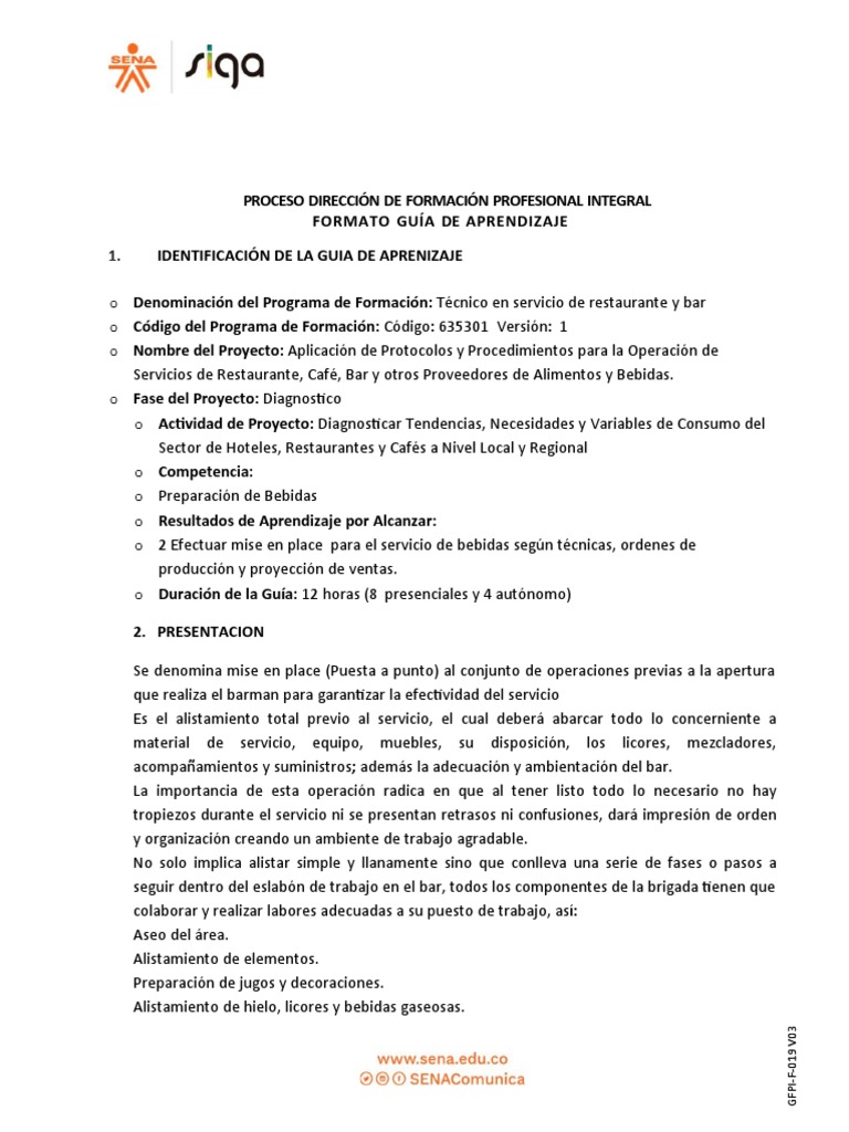 Friso Tipos de Bares (Jeray) | PDF