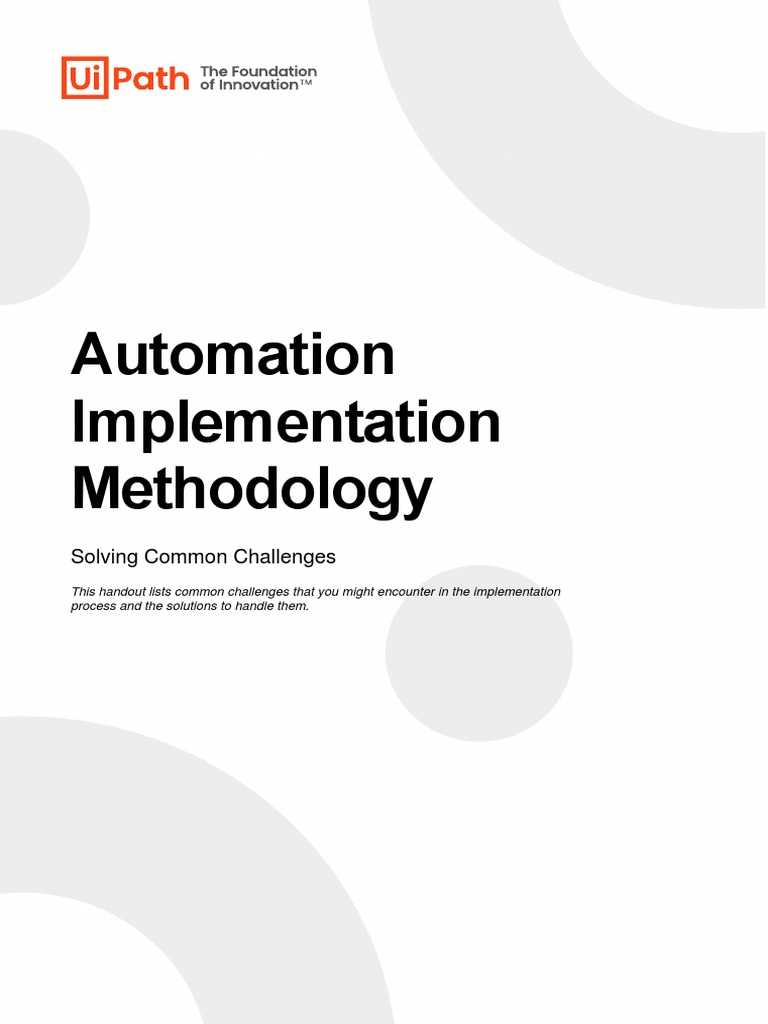 Solving Common Challenges - Handout | PDF Solving Common Challenges - Handout | PDF