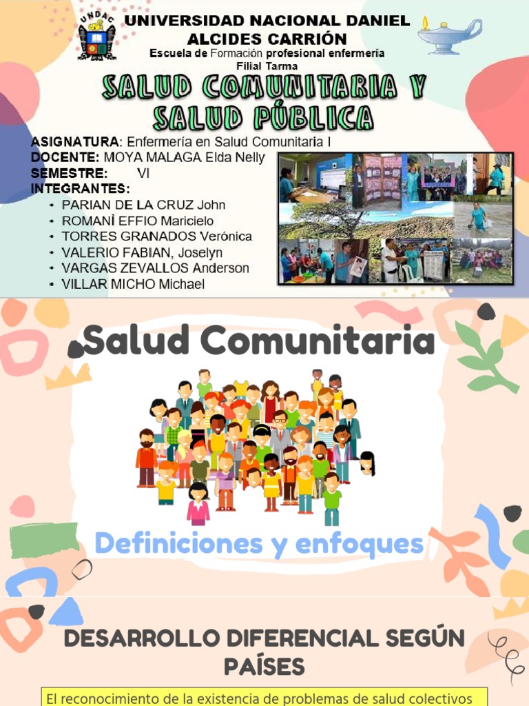 Salud Pùblica y Salud Comunitaria 1 | PDF | Promoción de la salud | Salud pública