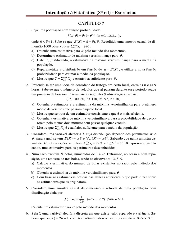 Exercícios Cap7 | PDF