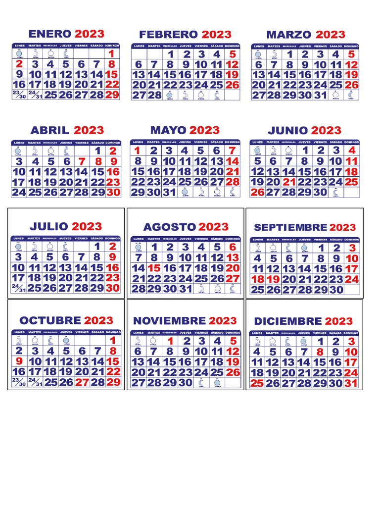 Calendario Mini Imprimir | PDF