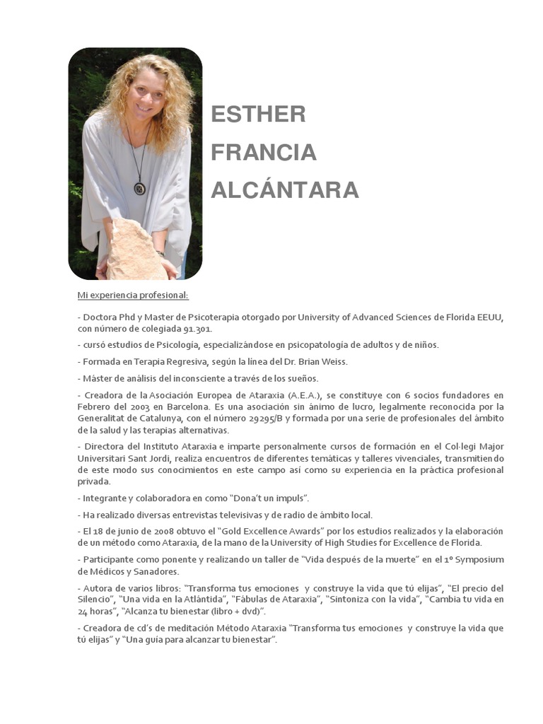 CV Esther Francia | PDF
