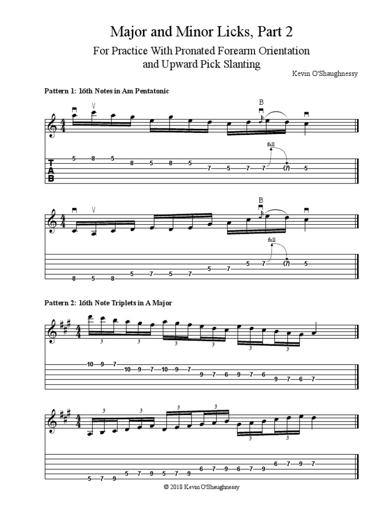 Pick Slanting | Download Free PDF | Musical Forms | Elements Of Music
