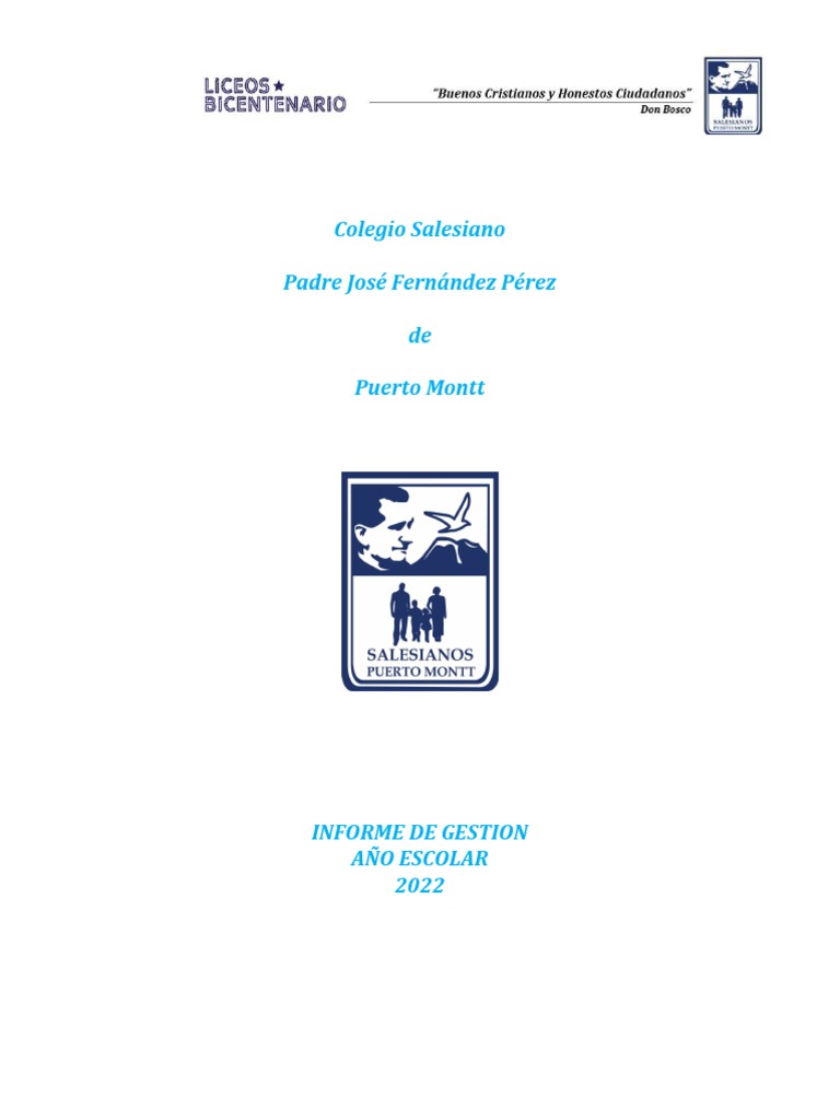 IGE 2022 Salesianos Puerto Montt | PDF | Maestros | Enseñando