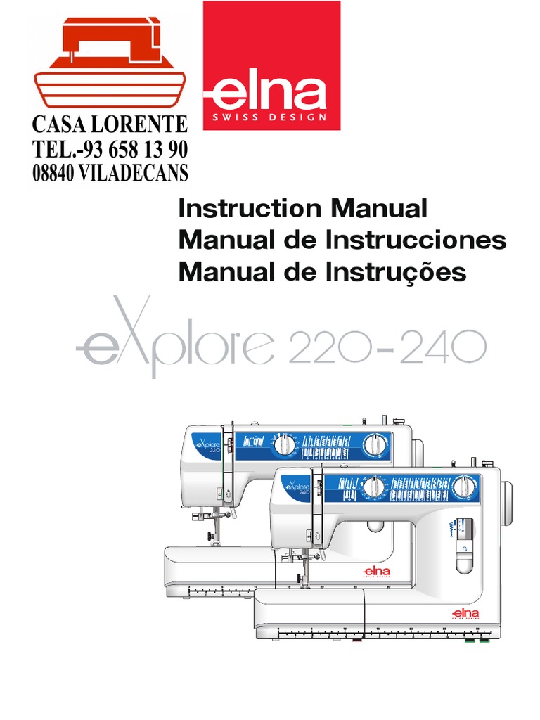 Elna 220 - 240 | PDF