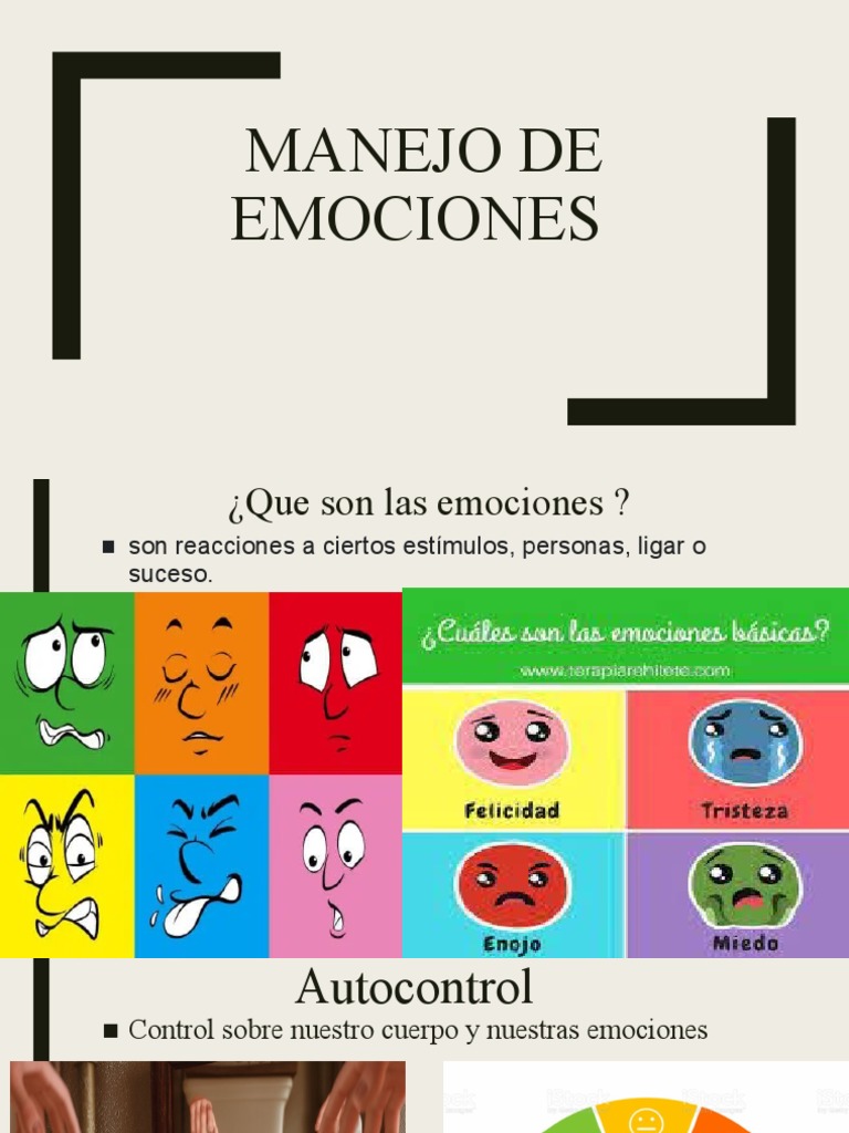 Autocontrol y manejo de emociones | PDF