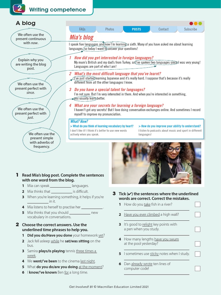 GI B1 U2 Writing Competence | PDF | Vocabulary | Linguistics