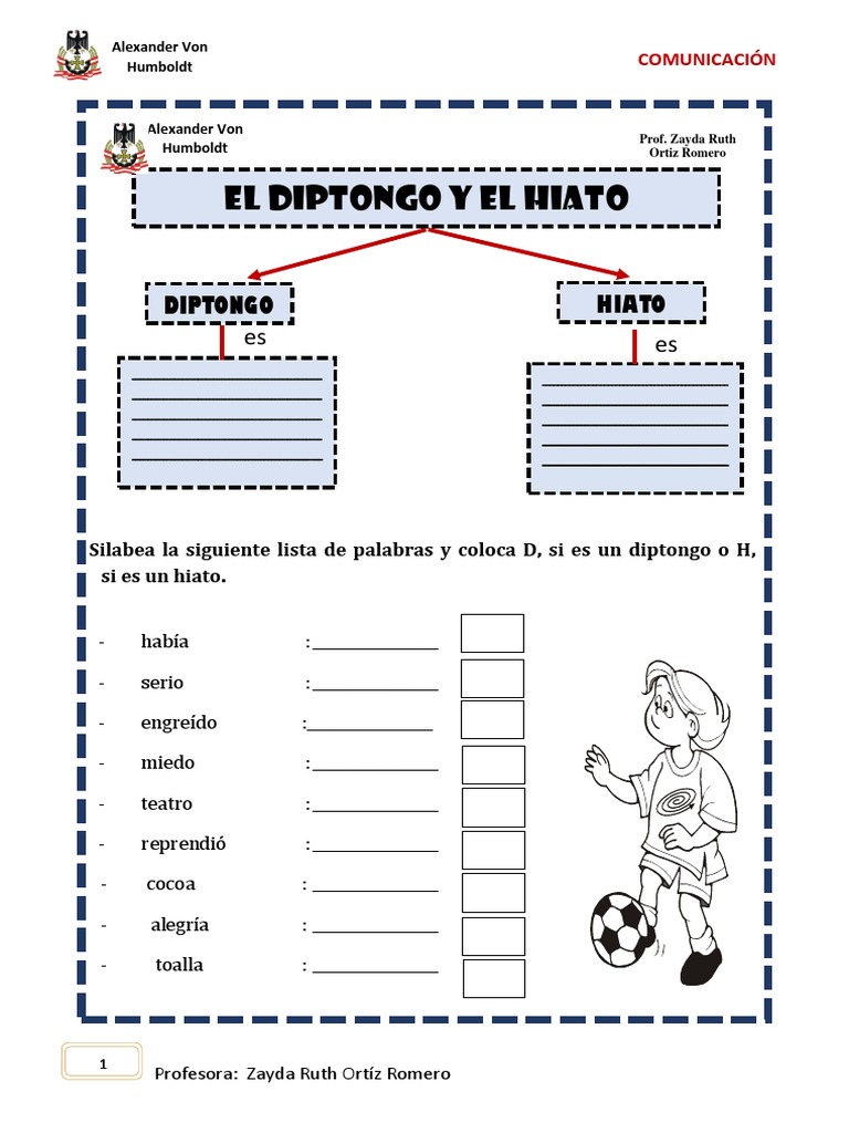 El Diptongo y El Hiato | PDF | Fonética | Voz humana