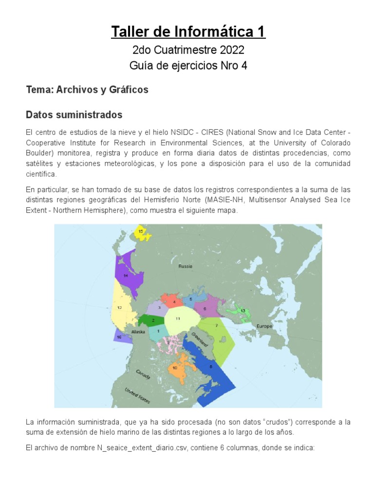 Taller de Informatica 1 - Practica 4 | PDF