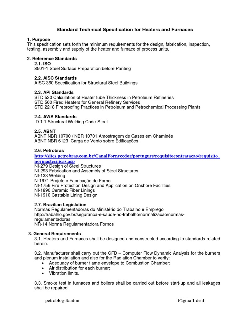 Technical Specifications Heater and Furnace4 | PDF | Computers | Technology & Engineering