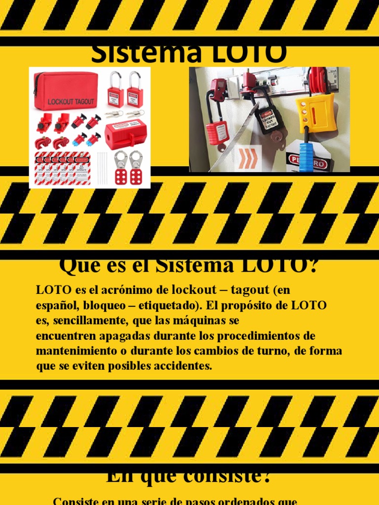 Sistema LOTO: Pasos y Procedimientos | PDF | Tecnología