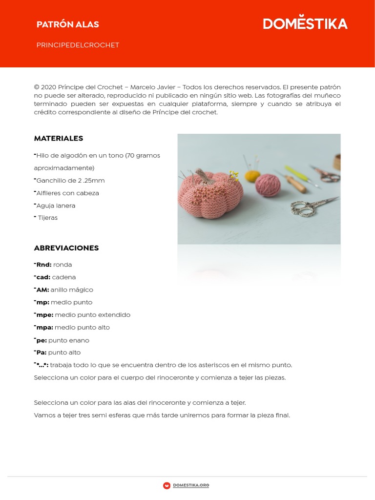 Patrón Alas | PDF | Artes Decorativas | Costura