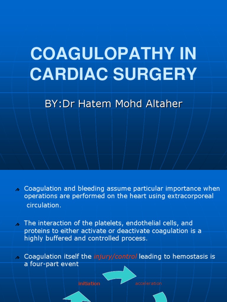 Coagulopathy in Cardiac Surgery1 | Coagulation | Platelet