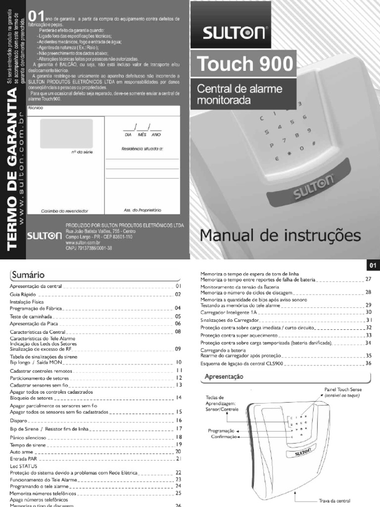Manual Touch 900 | PDF