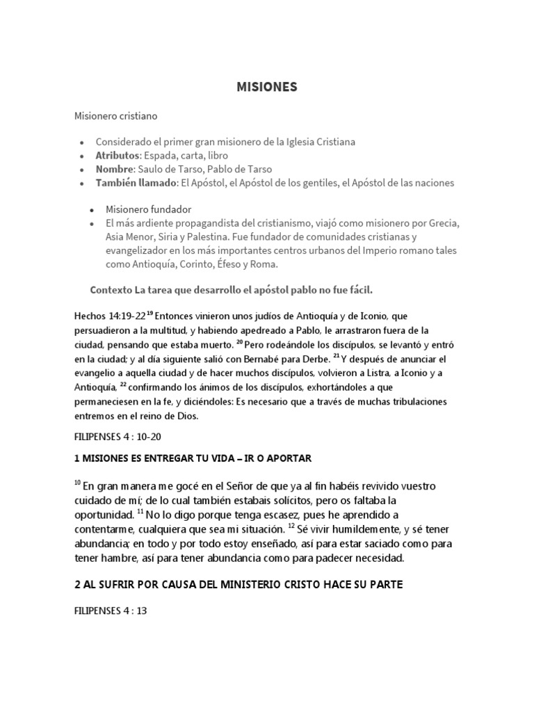 MISIONES | PDF
