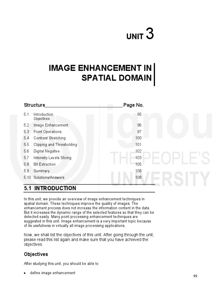 Unit 3 | PDF | Image Editing | Digital Signal Processing