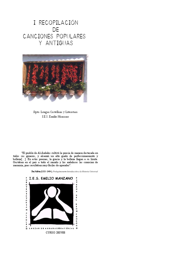 Canciones Populares | PDF